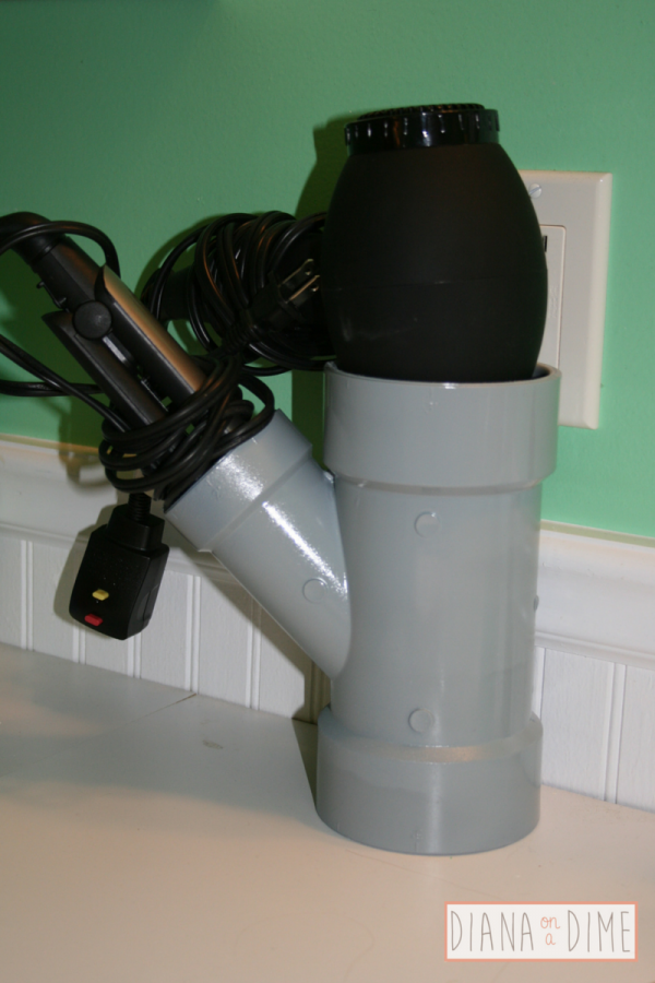 DIY-PVC-Pipe-After-Spray-Paint - Diana on a Dime